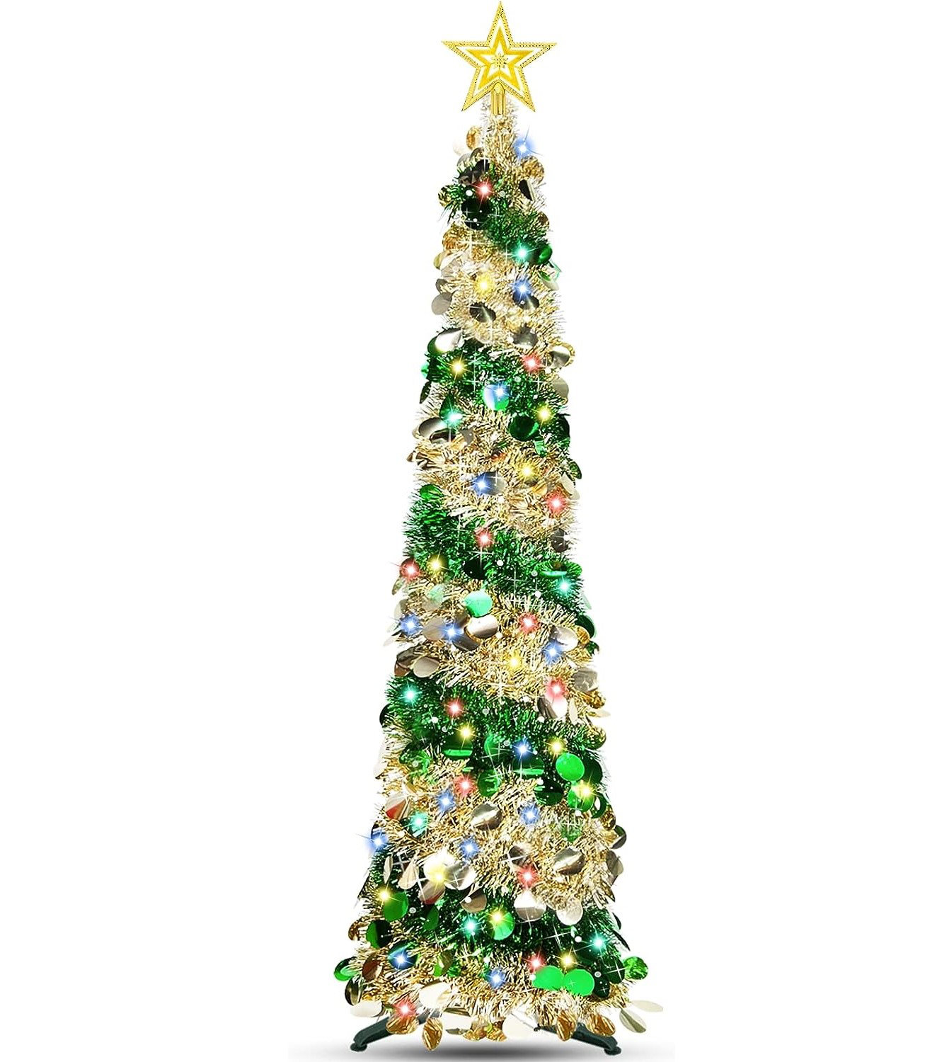 The Holiday Aisle® Jahmarcus 60' Lighted Artificial Christmas Tree ...