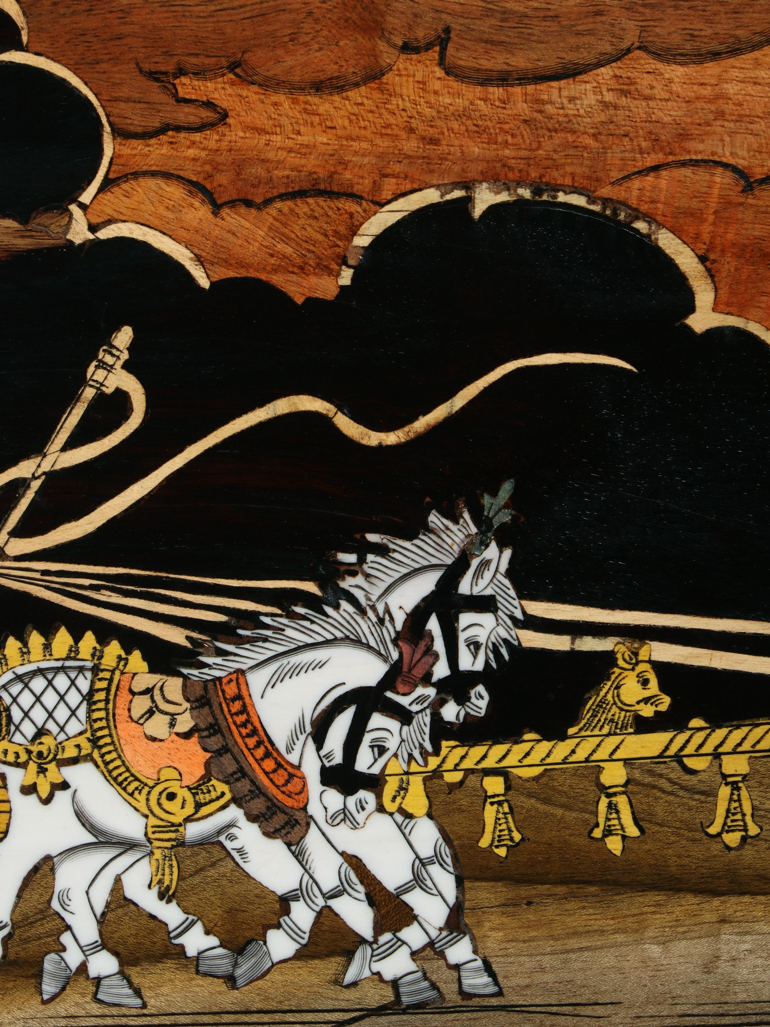 Exotic India 31" Mahabharata View - Krishna Gyan | Natural Color On ...