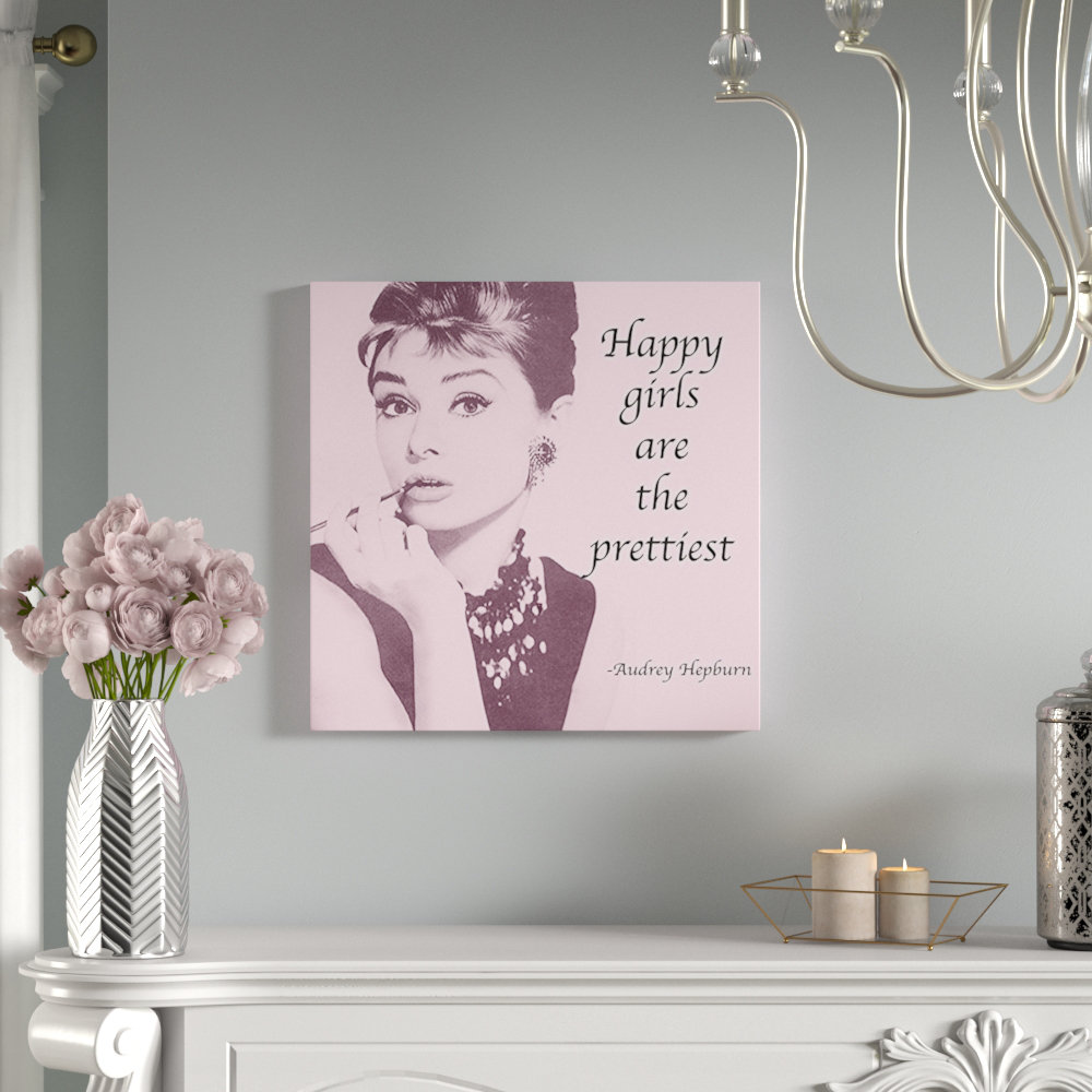 House of Hampton Audrey Hepburn Quote - Picture Framed Graphic Art ...