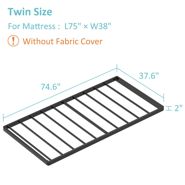 Maenizi 2 Inch Box Spring 2'' Metal Box Spring & Reviews | Wayfair