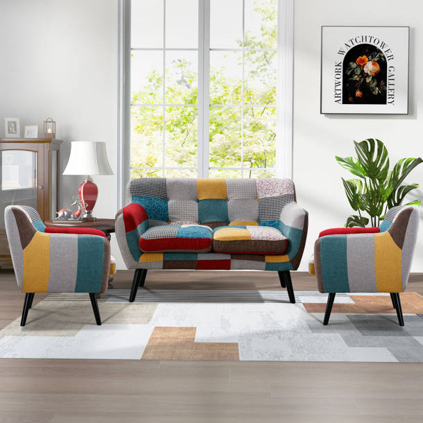 George Oliver Jubril 2 - Piece Fashion Retro Living Room Set | Wayfair