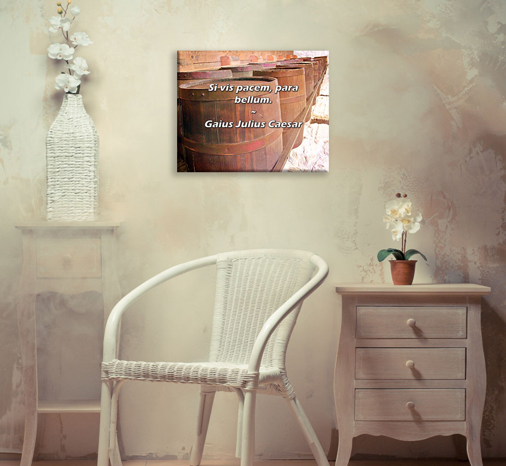 Fleur De Lis Living Artsy Quote "Si vis pacem, para bellum." By Gaius ...