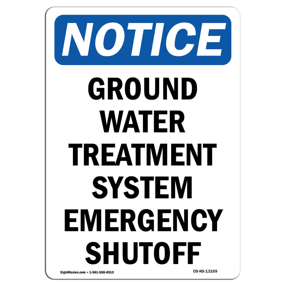 SignMission Ground Water Treatment System Sign | Wayfair