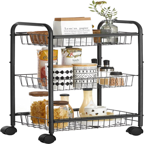 Rebrilliant Metal Kitchen Cart | Wayfair