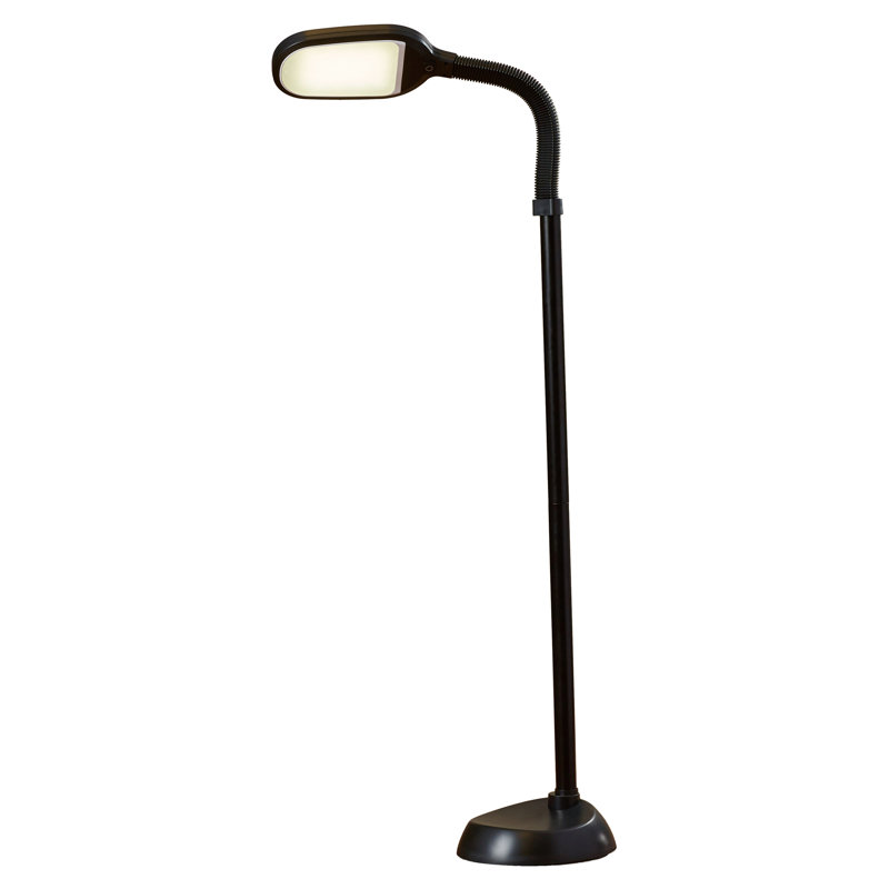 Lavish Home Sunlight 60" LED Task Floor Lamp - Full Spectrum Natural ...