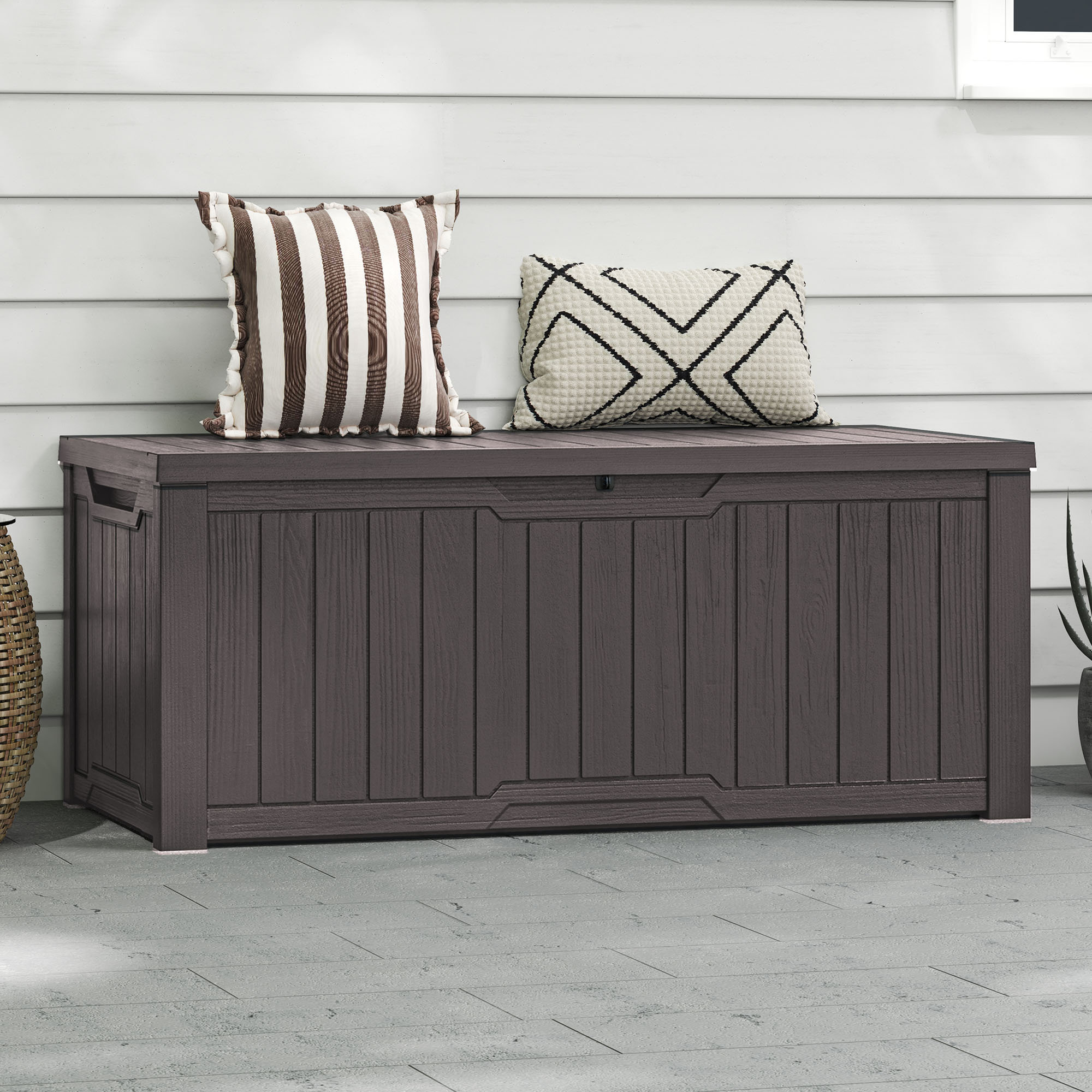 Balconera Outdoor 120 Gal Large Deck Box & Reviews | Wayfair