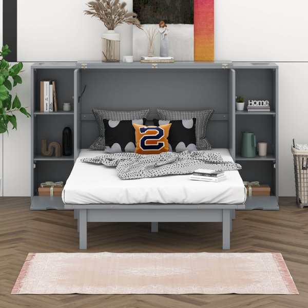 Red Barrel Studio® Burdetta Murphy Storage Bed | Wayfair