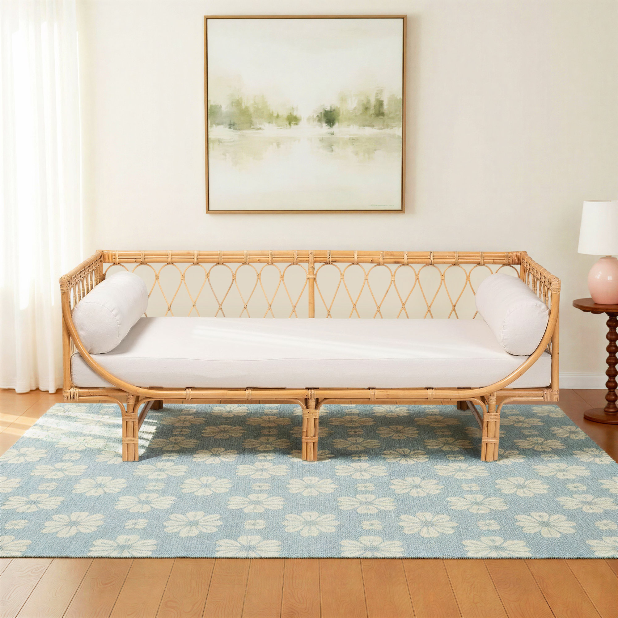 Bayou Breeze Deago Modern Bohemian Rattan Daybed & Reviews | Birch Lane