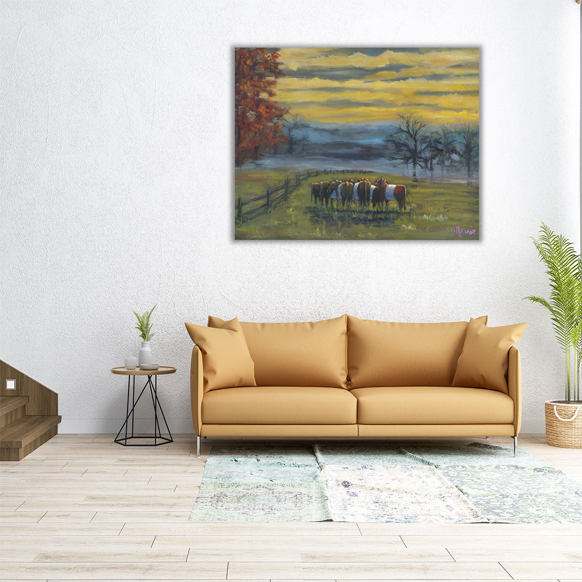 Ivy Bronx Huddle Fall - Canvas Print Wall Art | Wayfair
