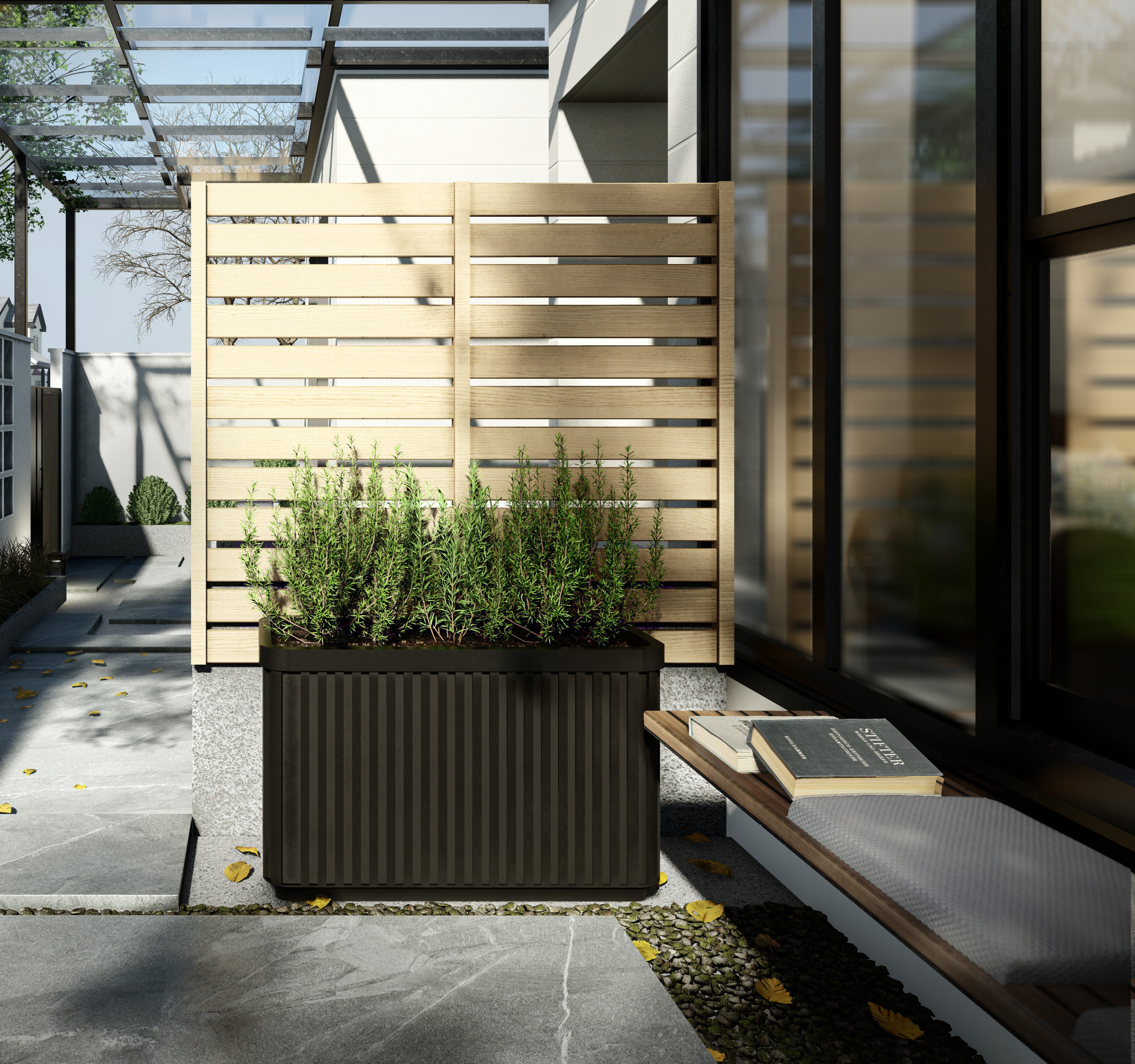 Adamscape Modern Fully Drawn Stainless Steel Flower Box | Wayfair