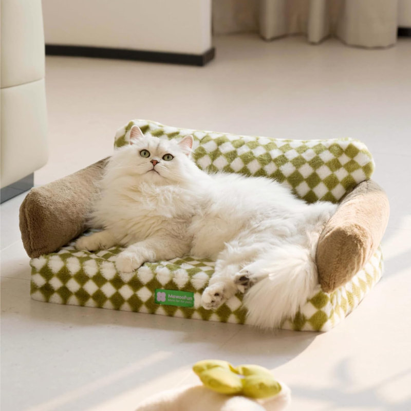 Obeten Plaid Cotton Pet Sofa | Wayfair