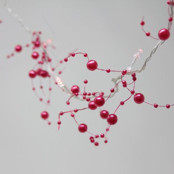 The Holiday Aisle® Beads 20 Light LED Battery String Light & Reviews ...