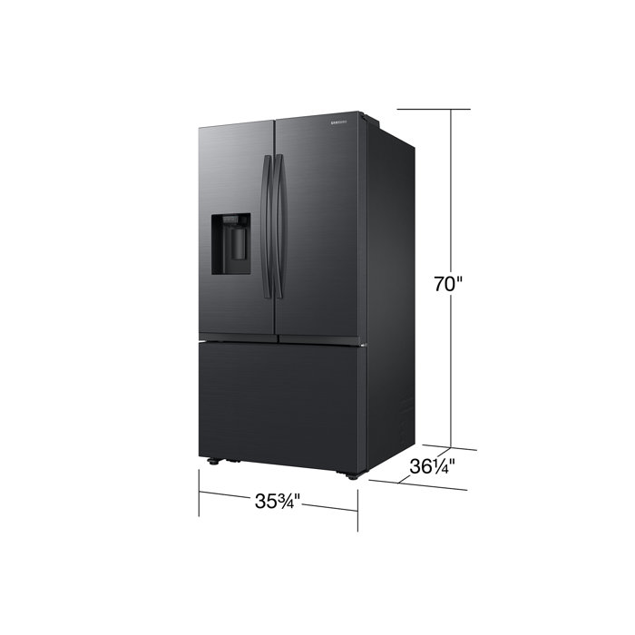 Samsung 31 cu. ft. Mega Capacity 3-Door French Door Refrigerator with ...