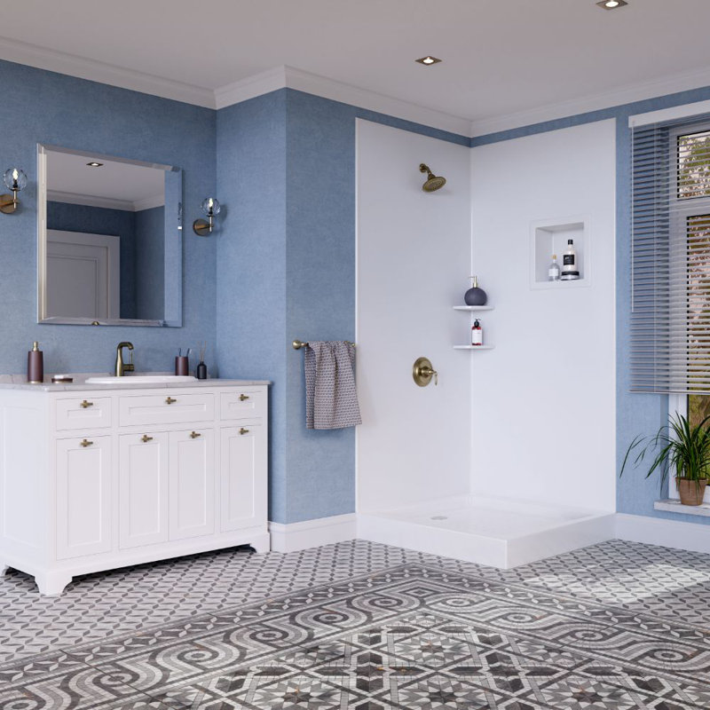 Bella CORE 2 Wall Tub and Shower Surround up to 48Dx48Wx96H | Wayfair