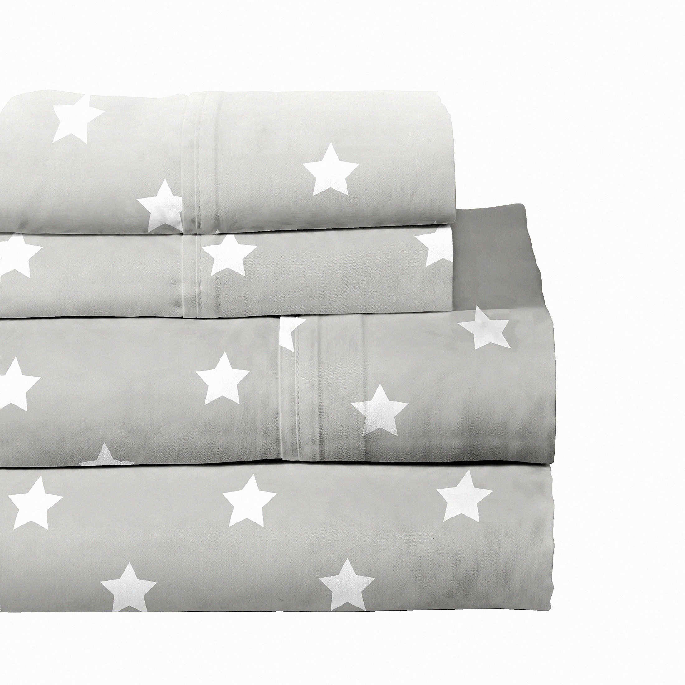 BRBCA SpaceDream 200 Thread Count Cotton Sheet Set Twin | Wayfair