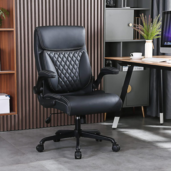 Hokku Designs Yesley Leather Executive Chair - Wayfair Canada