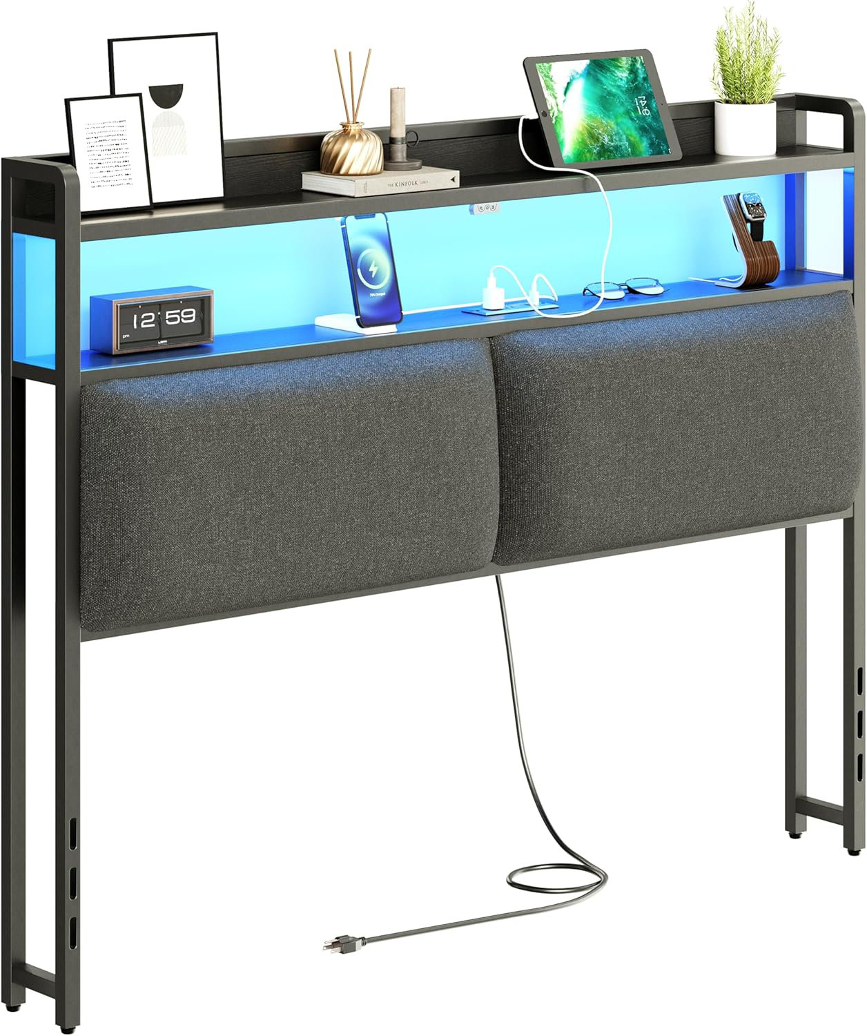 Brayden Studio® Headboard For Bed Frame, Headboards With Outlets, USB ...