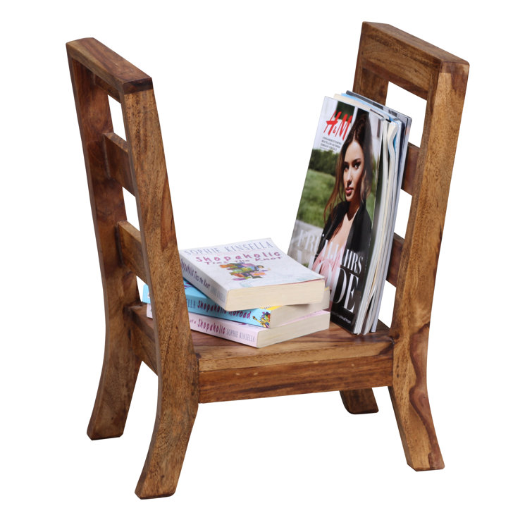 Union Rustic Solid Wood Free Standing Magazine Rack | Wayfair.ie