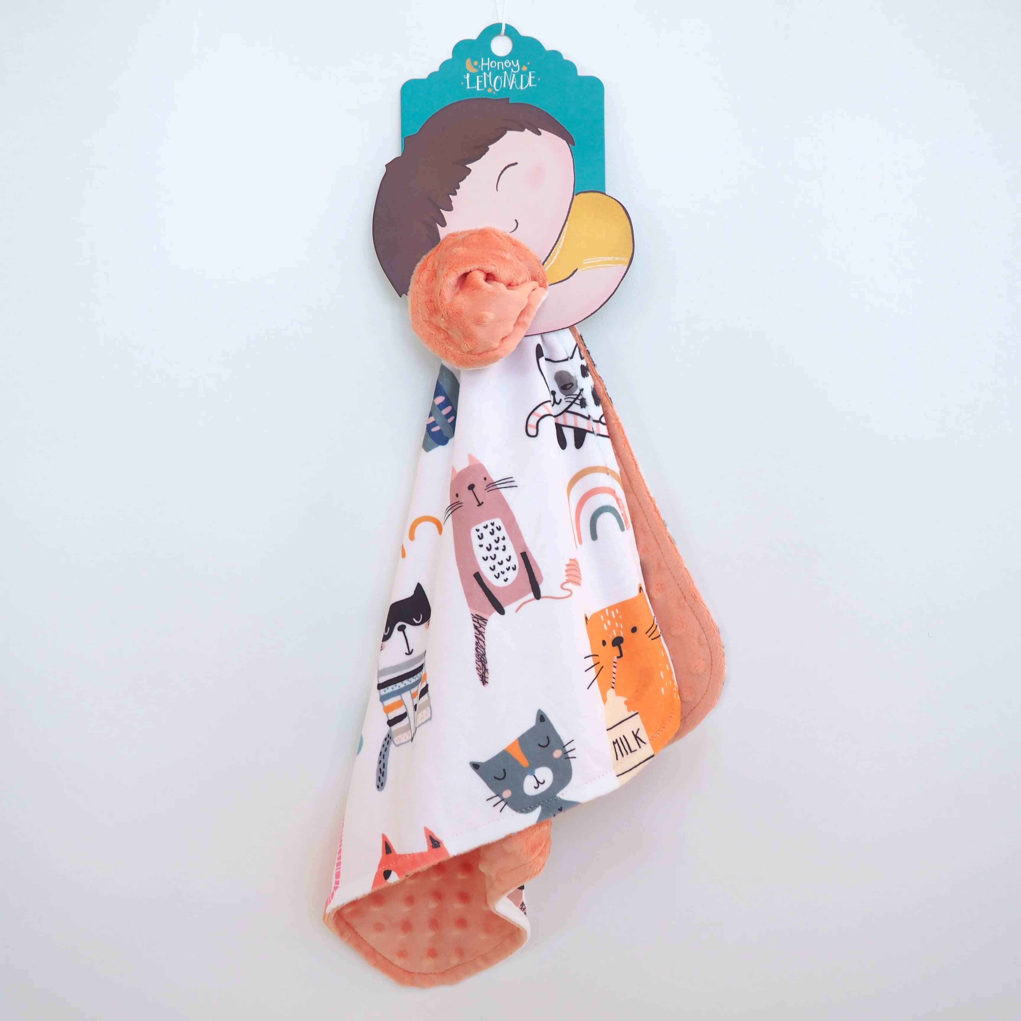 Honey Lemonade Mini Minky Cats Blanket for Toddlers - Soft, 100% ...