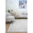 THE RUGS Moodi Modern Shaggy Off-White Cream and Light Beige Area Rug ...