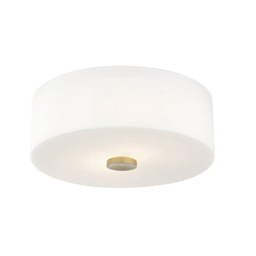 Shaded Flush Mount Lighting You'll Love | Wayfair