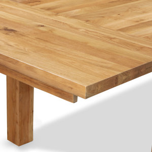 AllModern Dublin Extendable Solid Oak Wood Dining Table (82.5"-122 ...