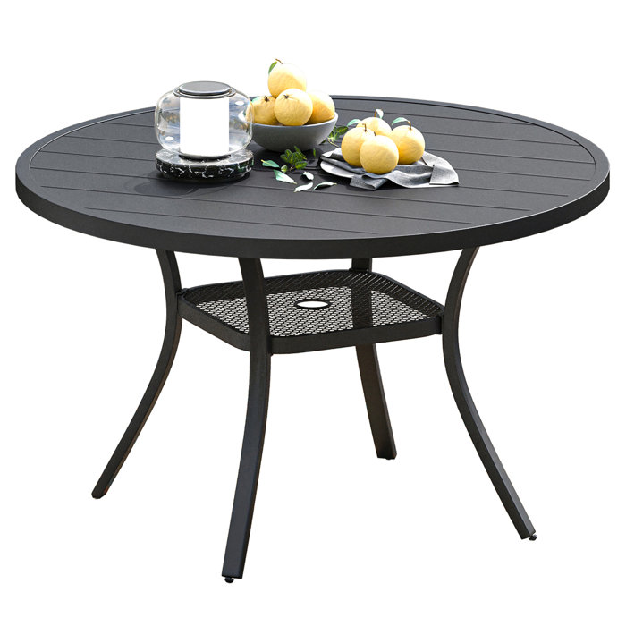 Winston Porter Nyoka 47.2L x 47.2W Outdoor Dining Table for 6 & Reviews ...