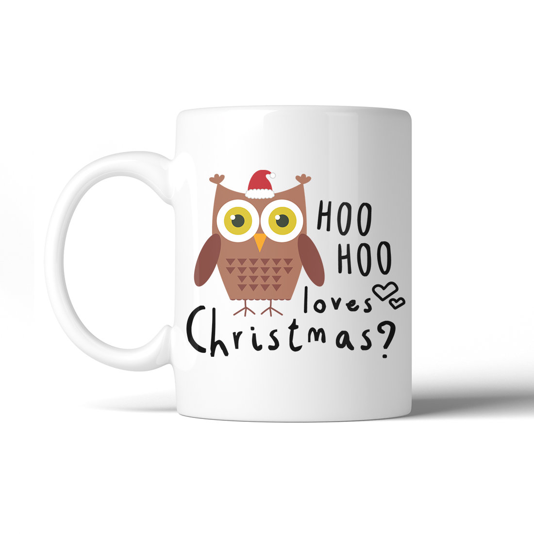 The Holiday Aisle® Rasmussen Hoo Loves Christmas Owl Coffee Mug | Wayfair