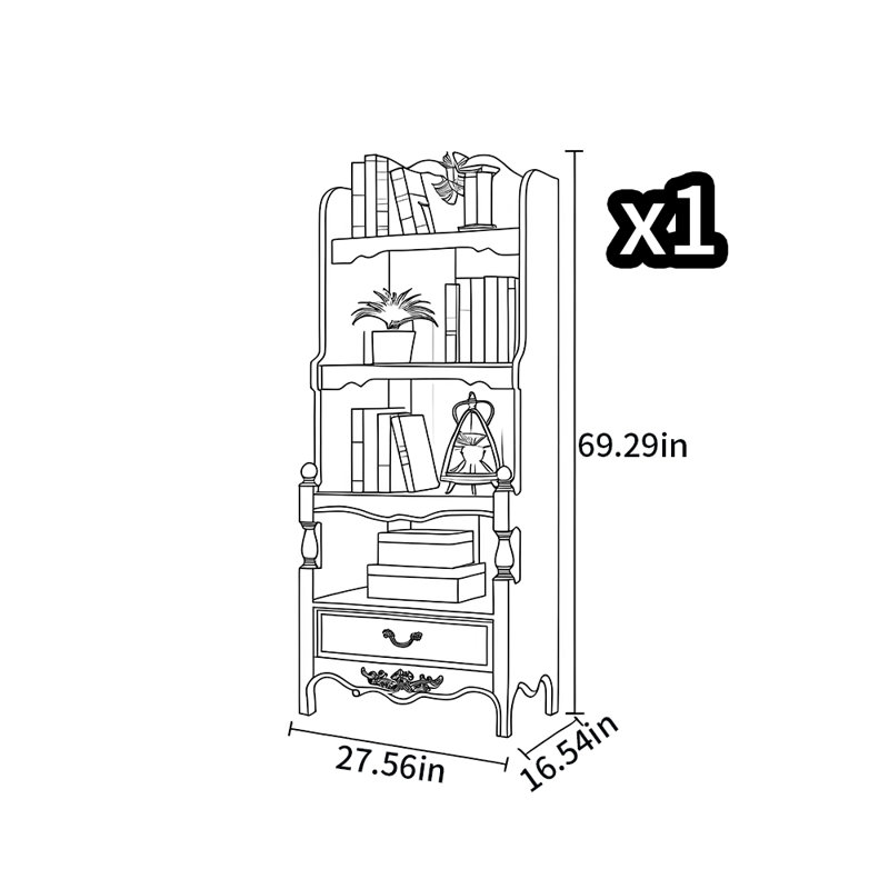 Kaoloupin Solid wood bookcase | Wayfair