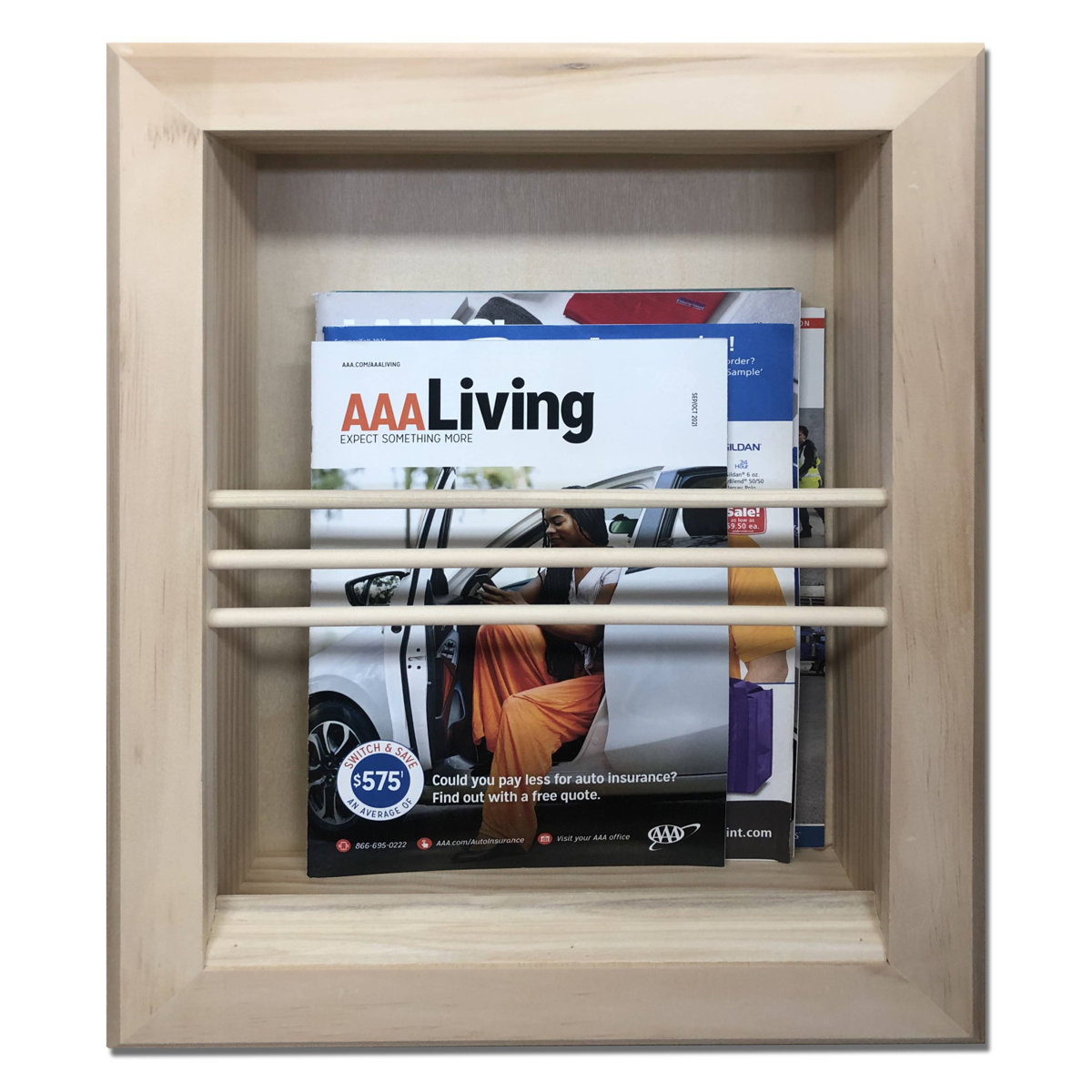 Timber Tree Cabinets Meridian Recessed Magazine Rack | Wayfair