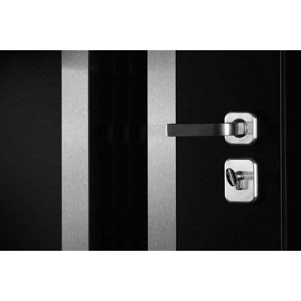 Nova Hardware Modern Exterior Entry Steel Door 36in x 80in - Inox S1 ...