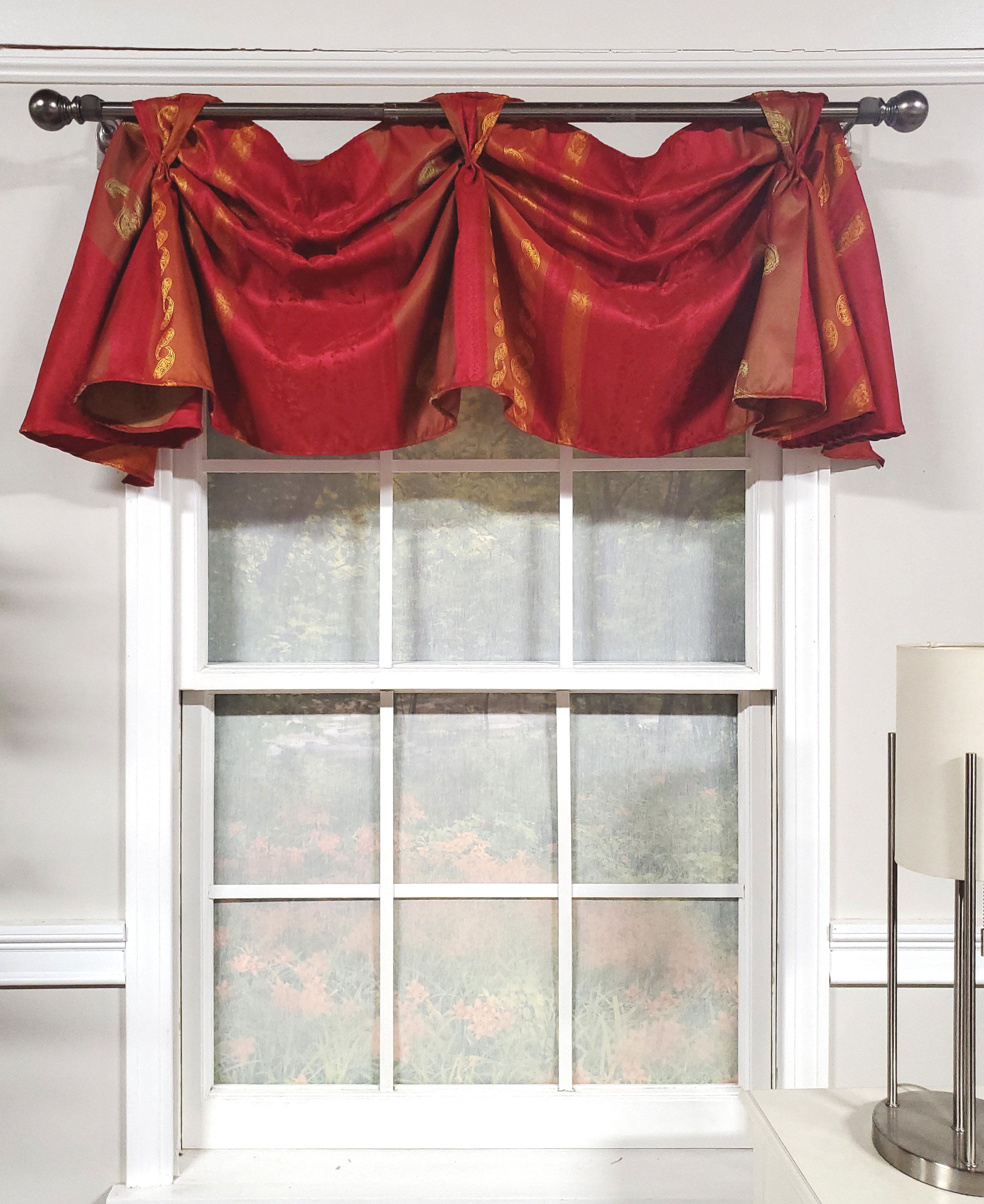 RLF Home Nikoleta 2-Scoop Celebration Valance | Wayfair