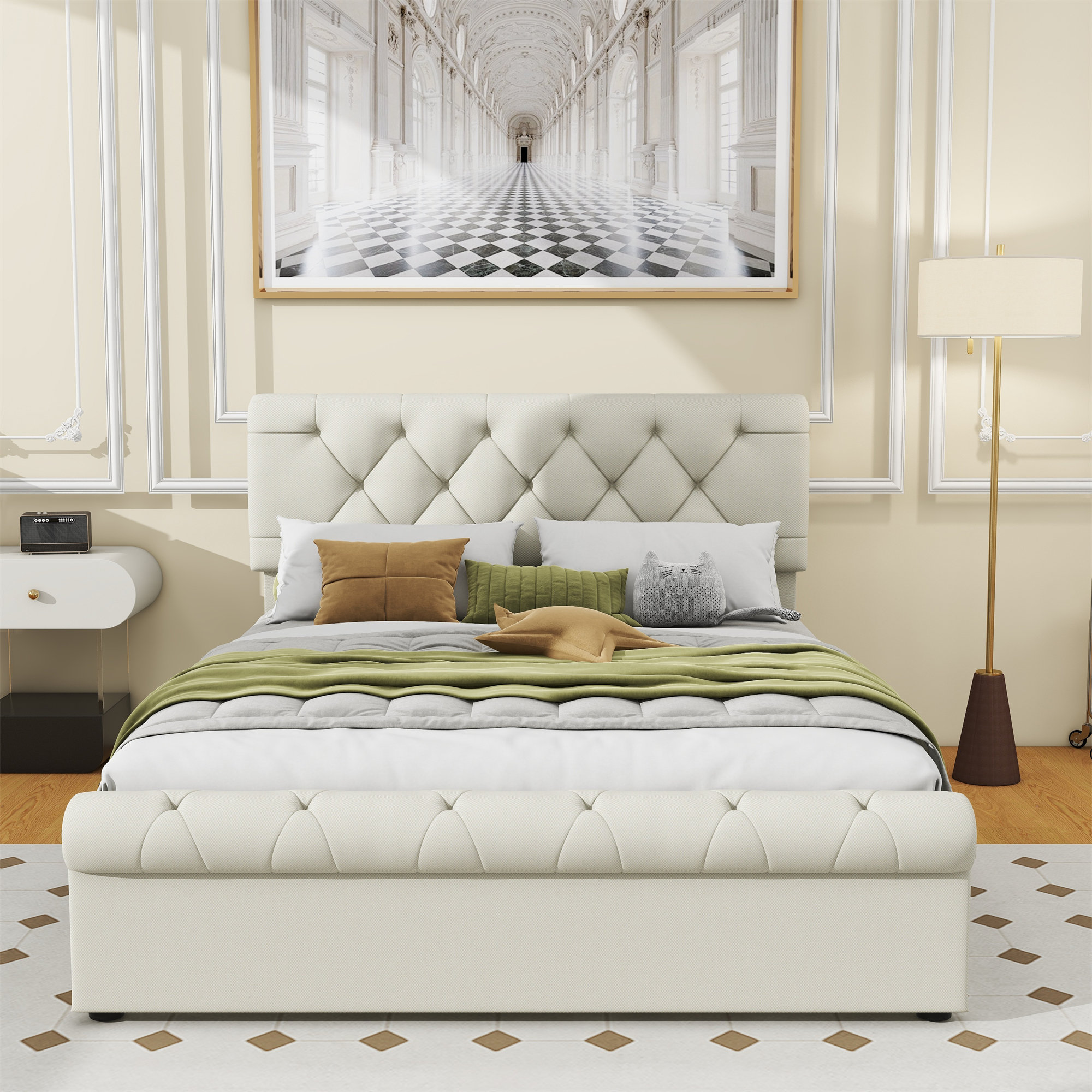 House of Hampton® Jomiah Upholstered Platform Bed | Wayfair