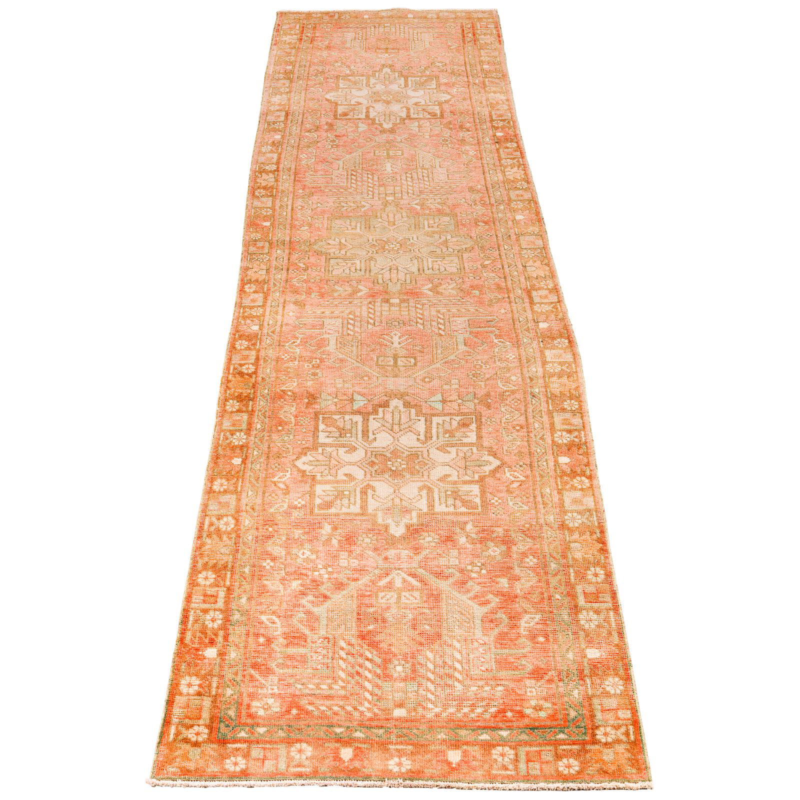 Home and Rugs One-of-a-Kind 2'11'' x 12'9'' 1990s Area Rug in Rust ...