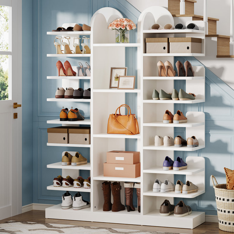 Latitude Run® Freestanding 13-Tier Tall Shoe Rack & Reviews | Wayfair