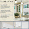 Symple Stuff Natural Woven Light Filtering Top Down Bottom Up Bamboo ...