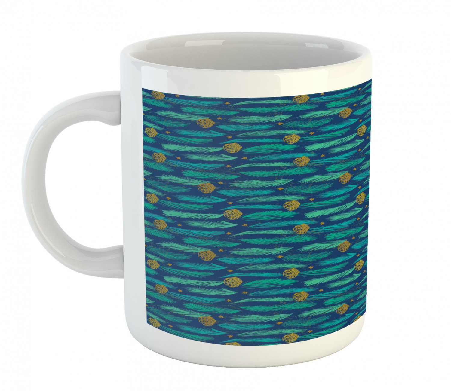 East Urban Home Pine Cone Coffee Mug | Wayfair