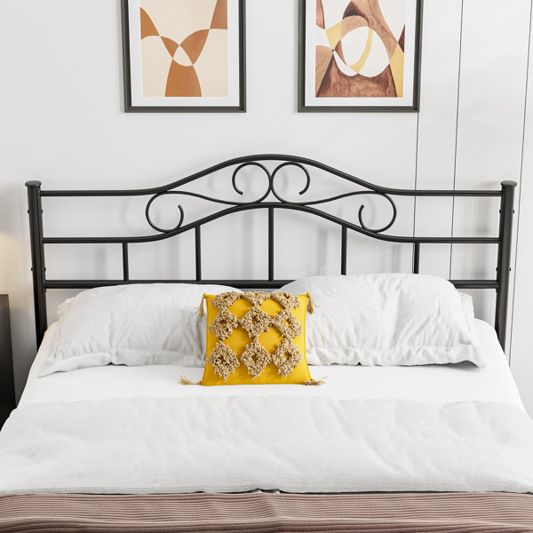 Red Barrel Studio® Anary Metal Headboard, Adjustable Height, Steel ...