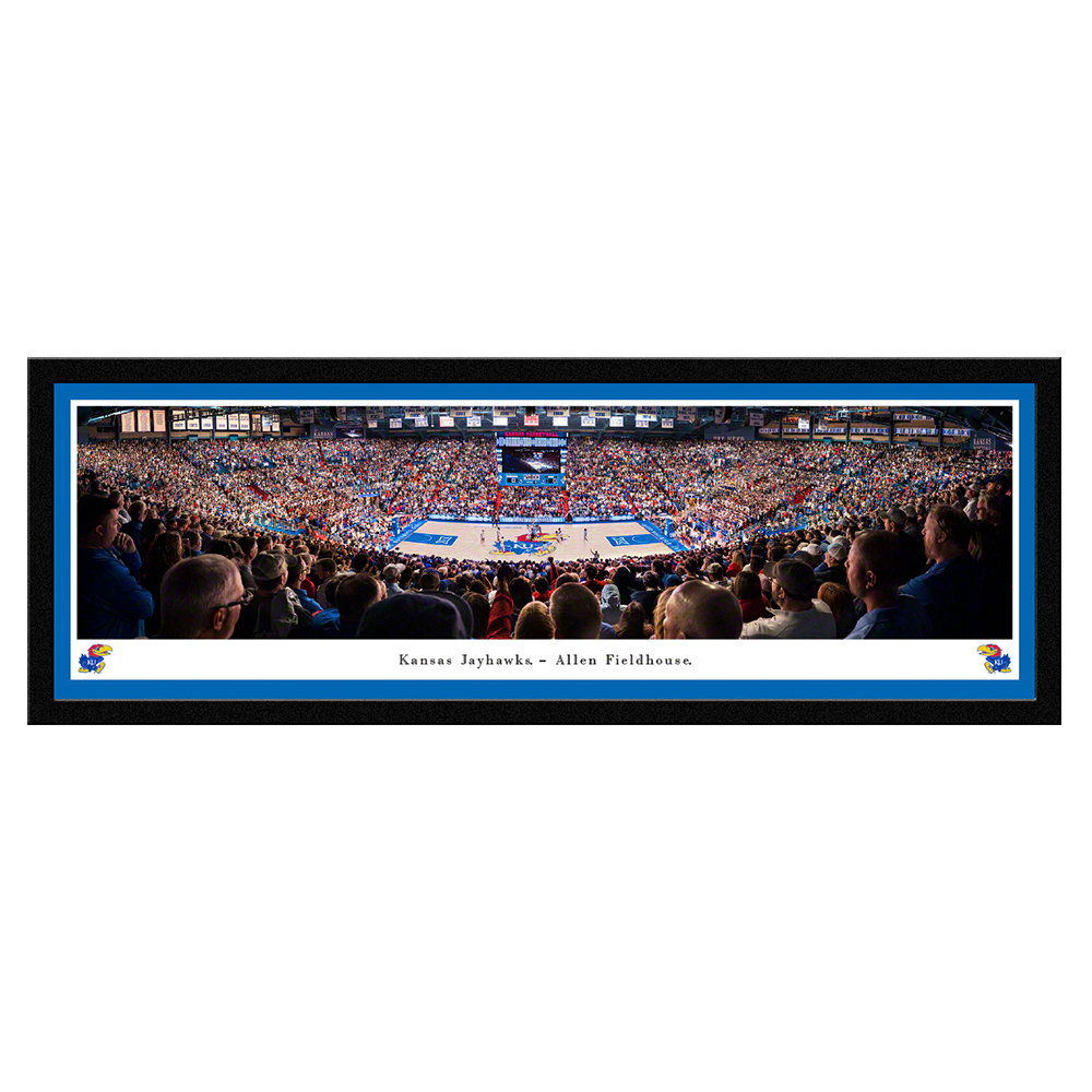 Ebern Designs Kansas Jayhawks Basketball Panoramic Posters & Framed ...