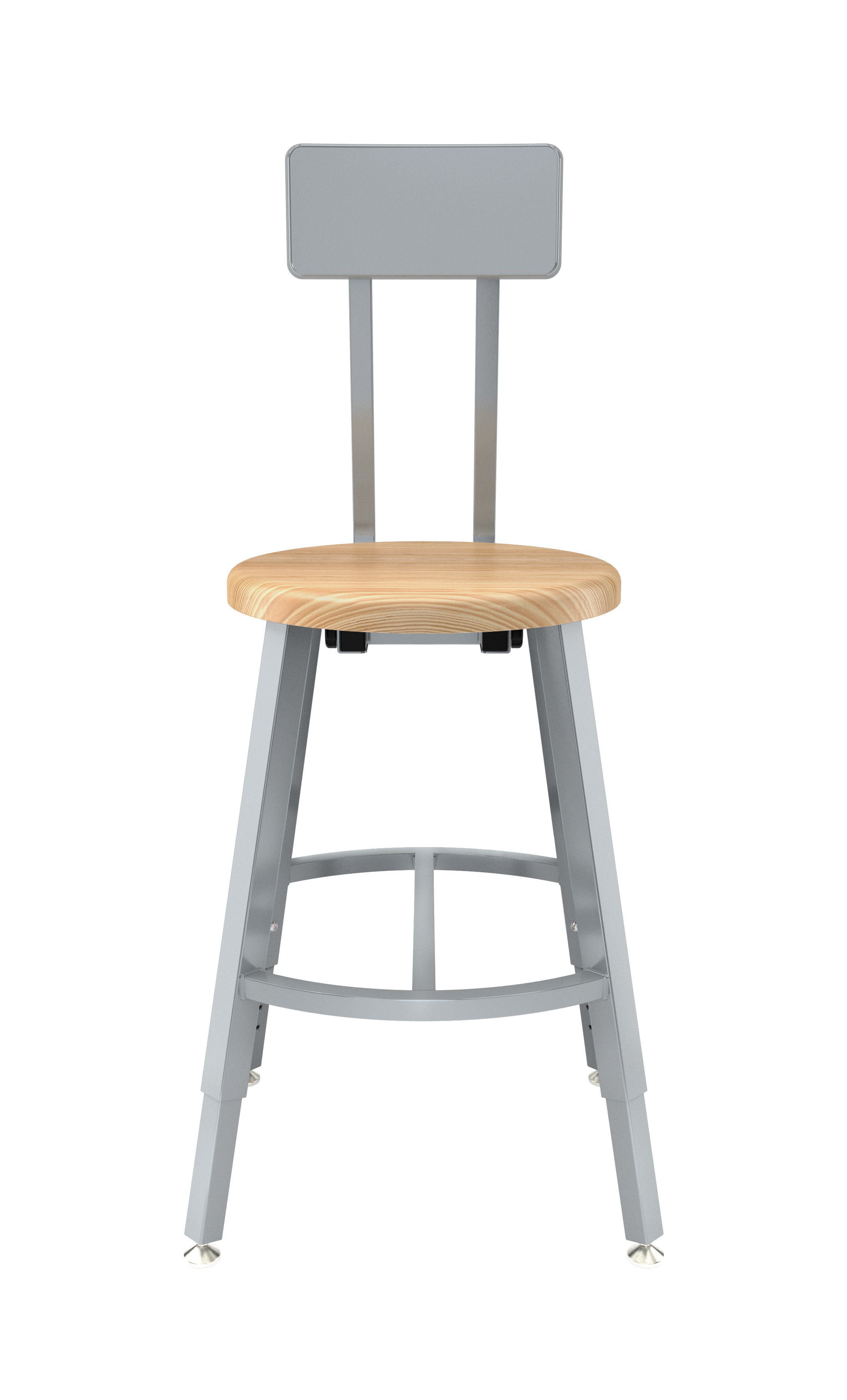 National Public Seating Height Adjustable Industrial/Shop Stool with ...