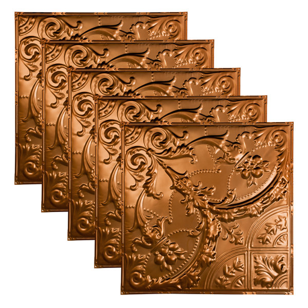 GreatLakesTin Great Lakes Tin Saginaw Nail-Up Ceiling Tile (Pack of 5 ...