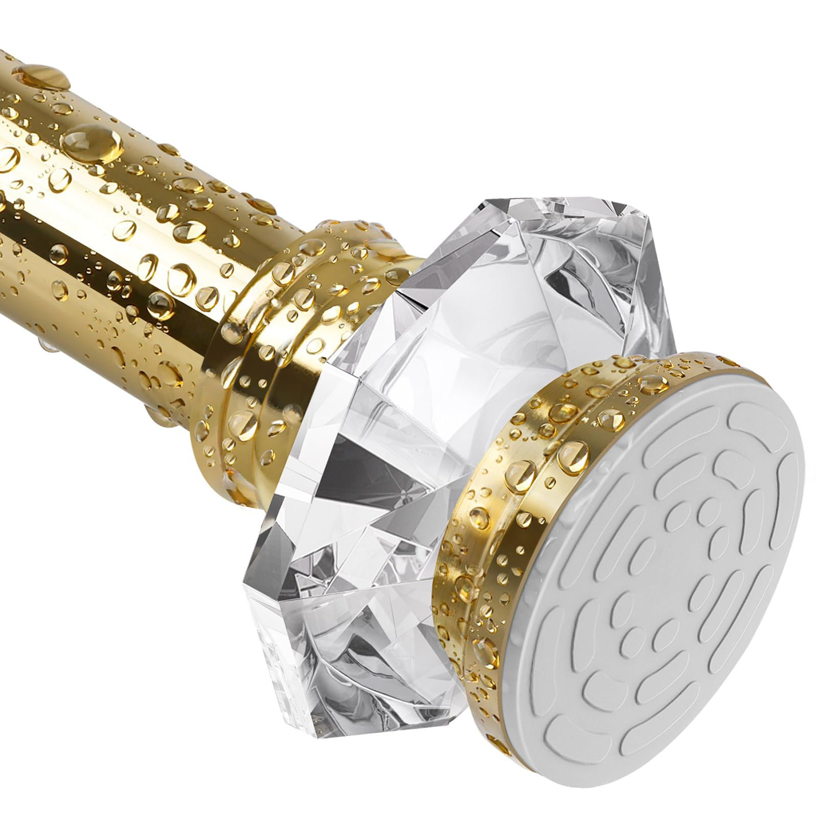 Fish hunter Gold Shower Curtain Rod 36-68 Inch Adjustable Non Rust ...