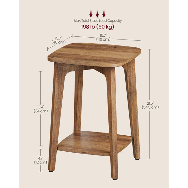 Millwood Pines Square End Table & Reviews | Wayfair