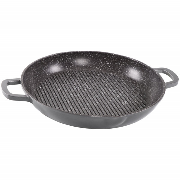 Stoneline Non-Stick Cast Aluminium Grill Pan / Griddle Set | Wayfair.co.uk