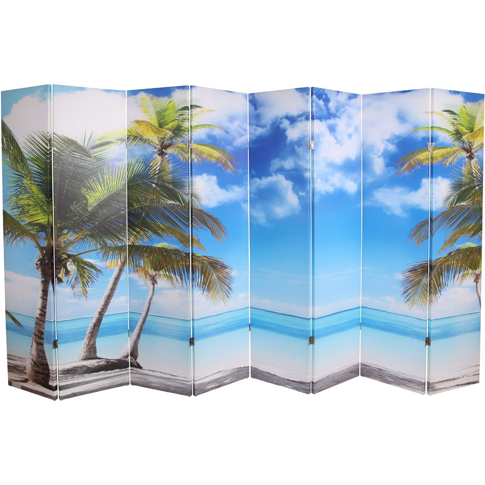 Rosecliff Heights Eli Room Divider Privacy Screen Double Sided Digital ...