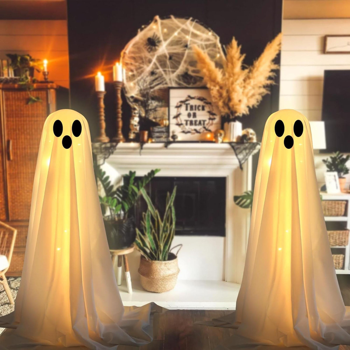 The Holiday Aisle® Halloween Decorations Outdoor Indoor-2 Packs Light ...