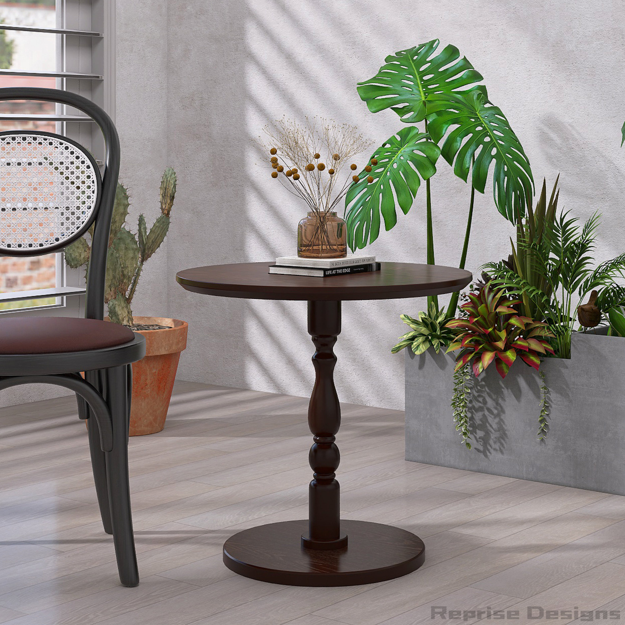 George Oliver 23'' Accent Round coffee Table, Side Table with Solid ...