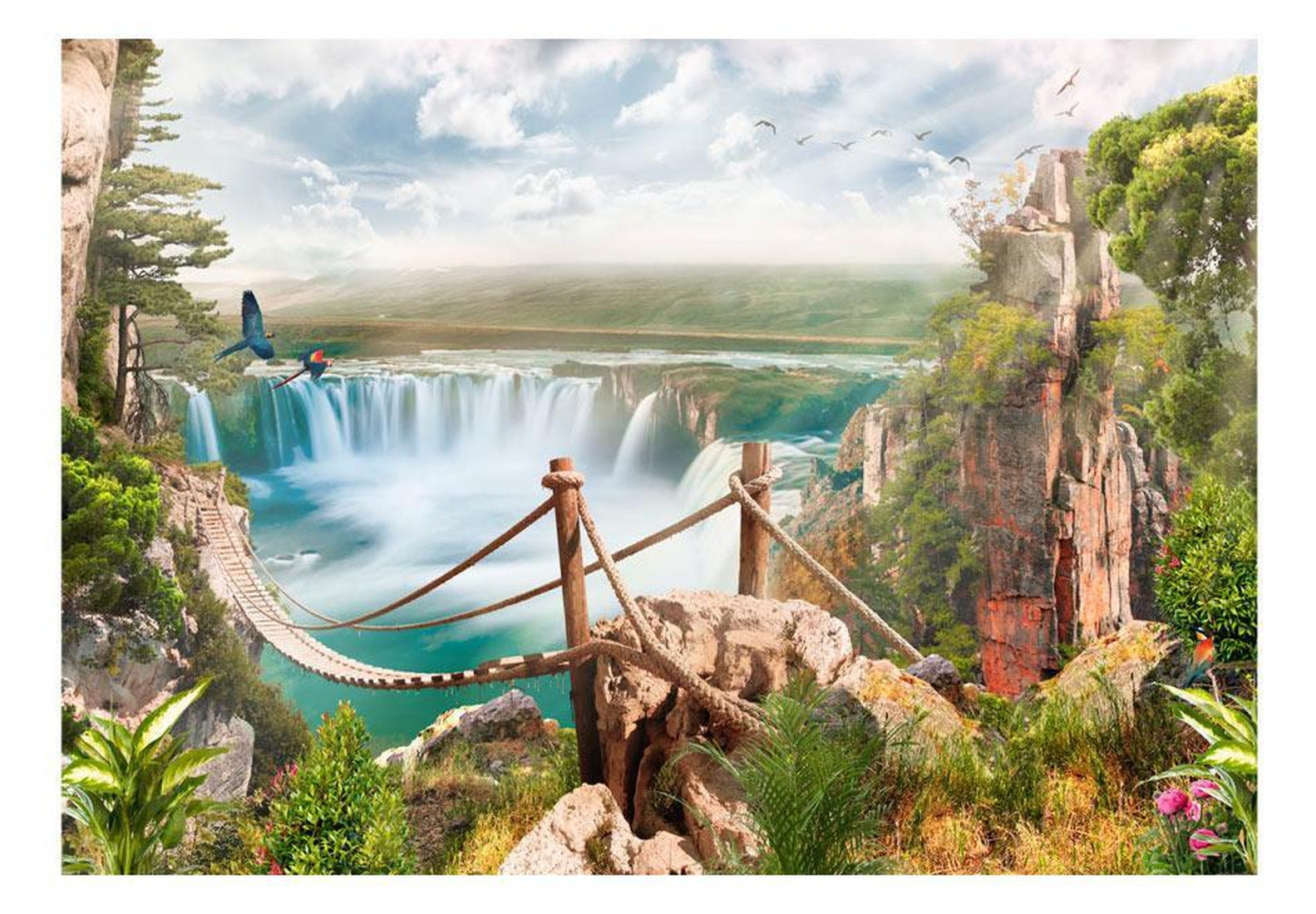 Loon Peak Peel & Stick Fantasy Wall Mural - Hidden Paradise - Removable ...