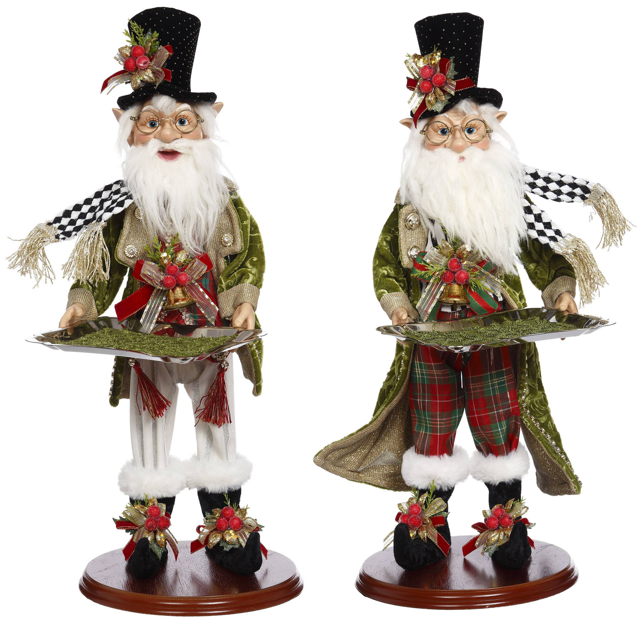 Mark Roberts Elves With Platter - 19.5 Inches Set Of 2 | Wayfair