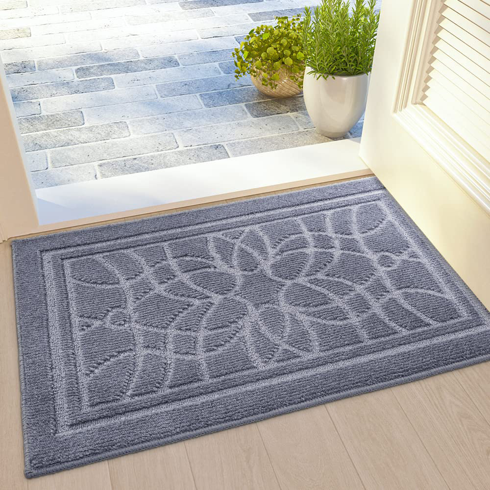 Red Barrel Studio® Nodie Non-Slip Floral Outdoor Doormat & Reviews ...